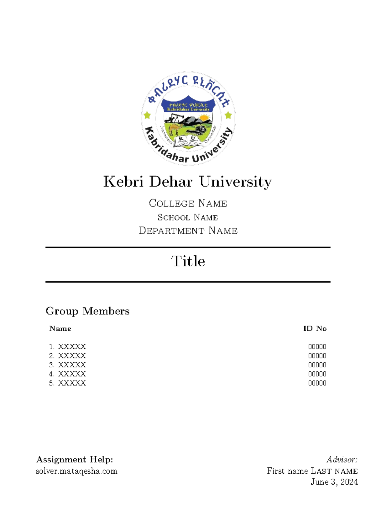 KDU cover template - Introduction to Statistics - Kebri Dehar ...