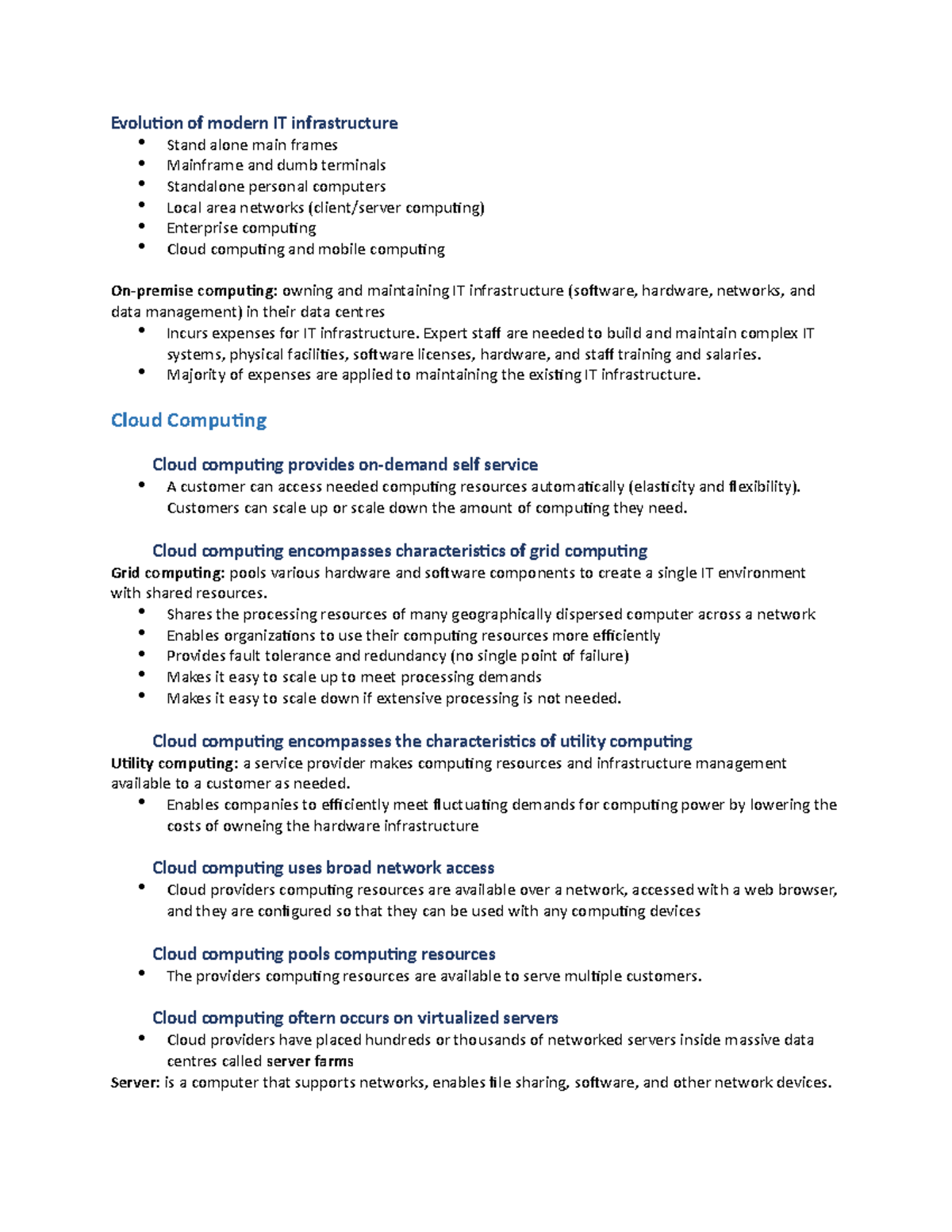 TG3- cloud computing - Evolution of modern IT infrastructure Stand ...