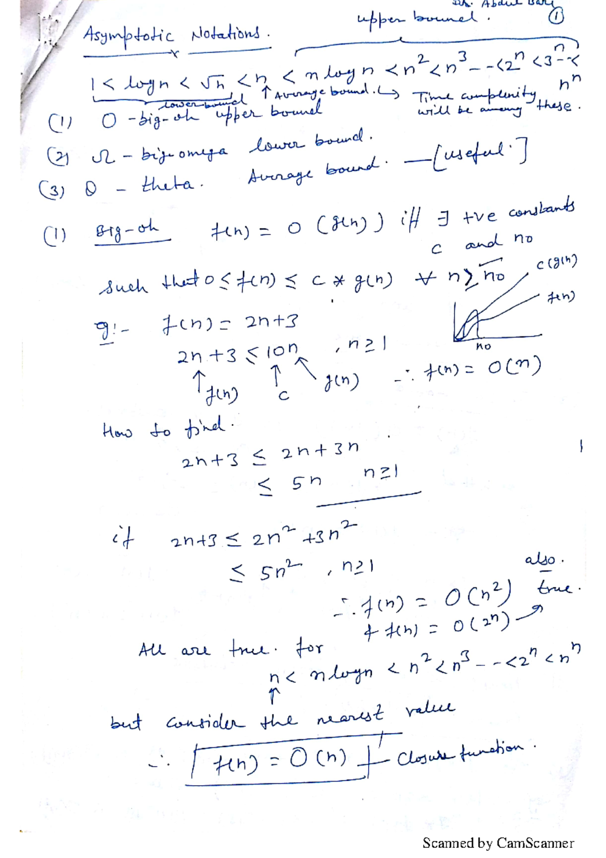 DAA Lec1 - Computer science - Studocu