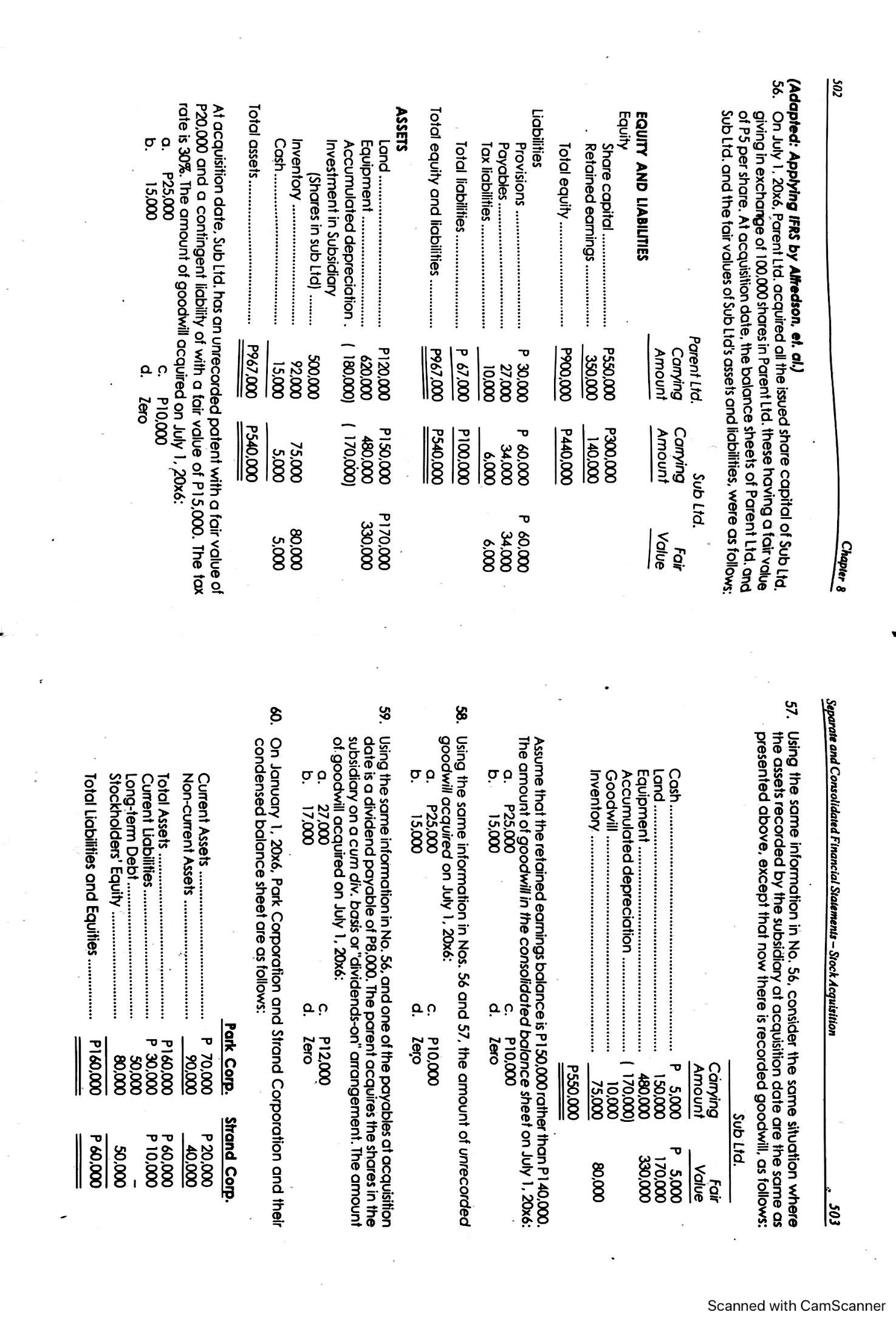 Bus Com Dayag 2 55 243 MCQ PS - Accounting for Business Combination ...
