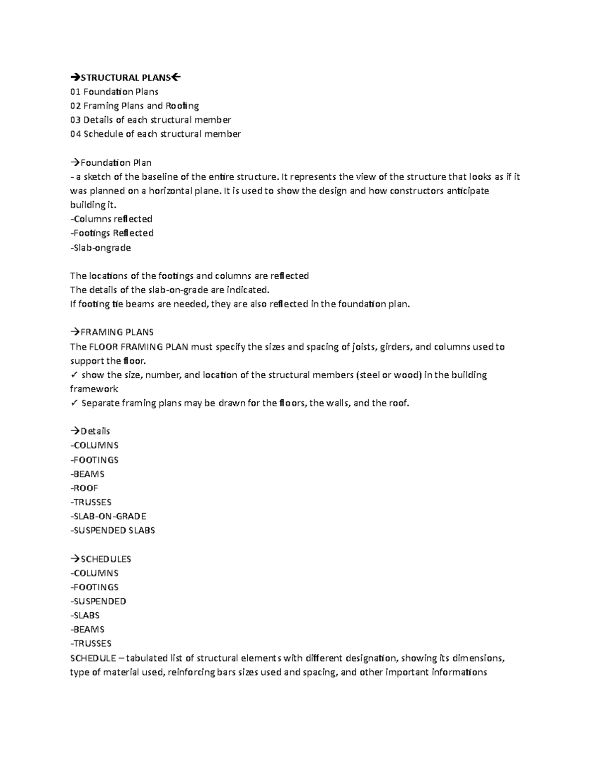 Structural Plans - STRUCTURAL PLANS 01 Foundation Plans 02 Framing ...