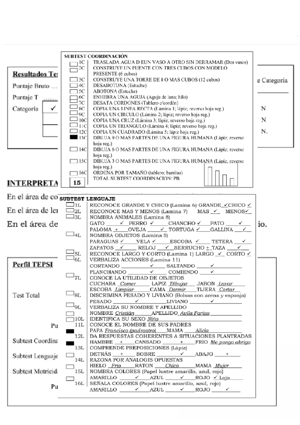 Test tepsi - ayuda - Psicología - Studocu
