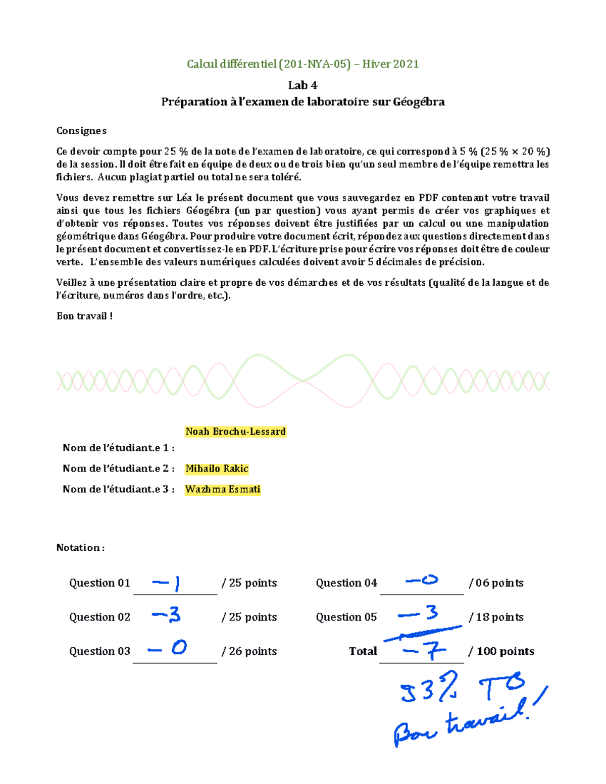 Correction-lab-4-preparation-a-202047317 - Calcul différentiel (201-NYA- 05 ) – Hiver 2021 Lab 4 ...