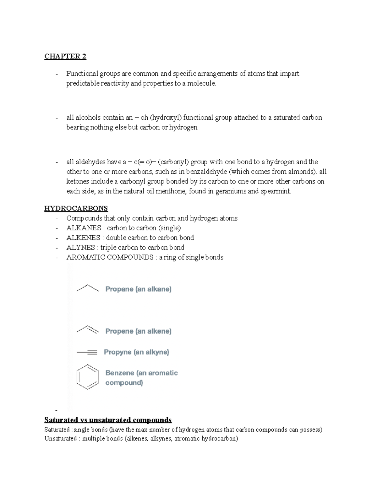 Organic Chem 2 Exam review - CHAPTER 2 Functional groups are common and ...