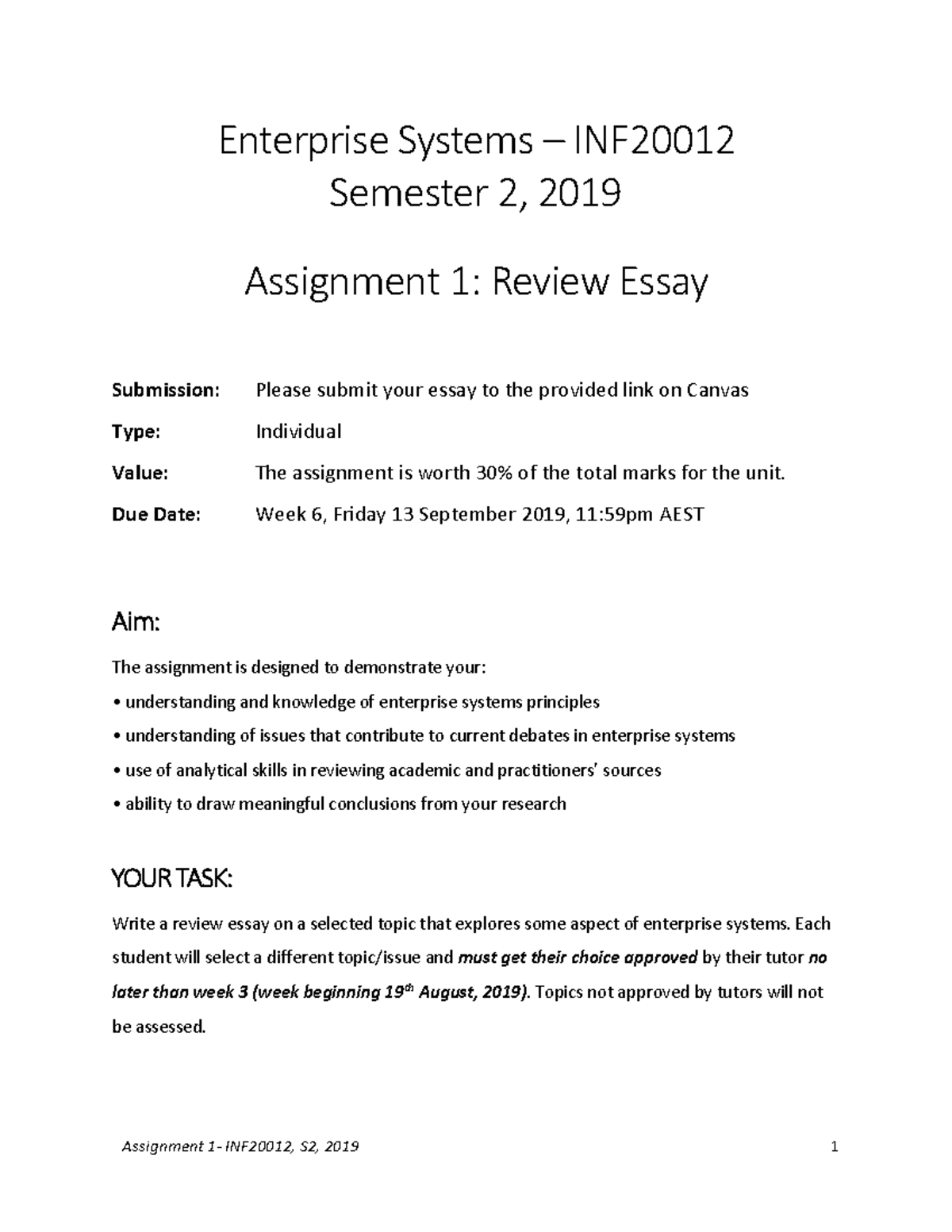 INF2001 2 Assignment 1 Description-1 (2) - Warning: TT: undefined function: 32 Warning: TT ...