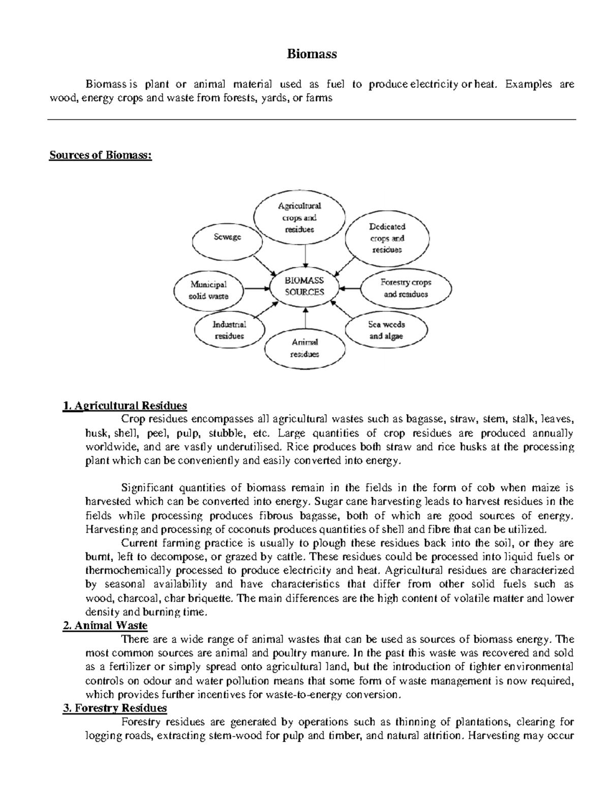 Unit 4full notes of och752 and completly free for you to use - Biomass ...