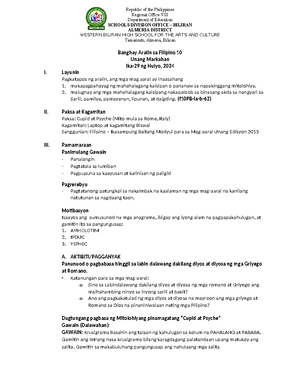 Filipino 10 DLP2 Kayarian NG Salita - Regional Office VIII Department ...