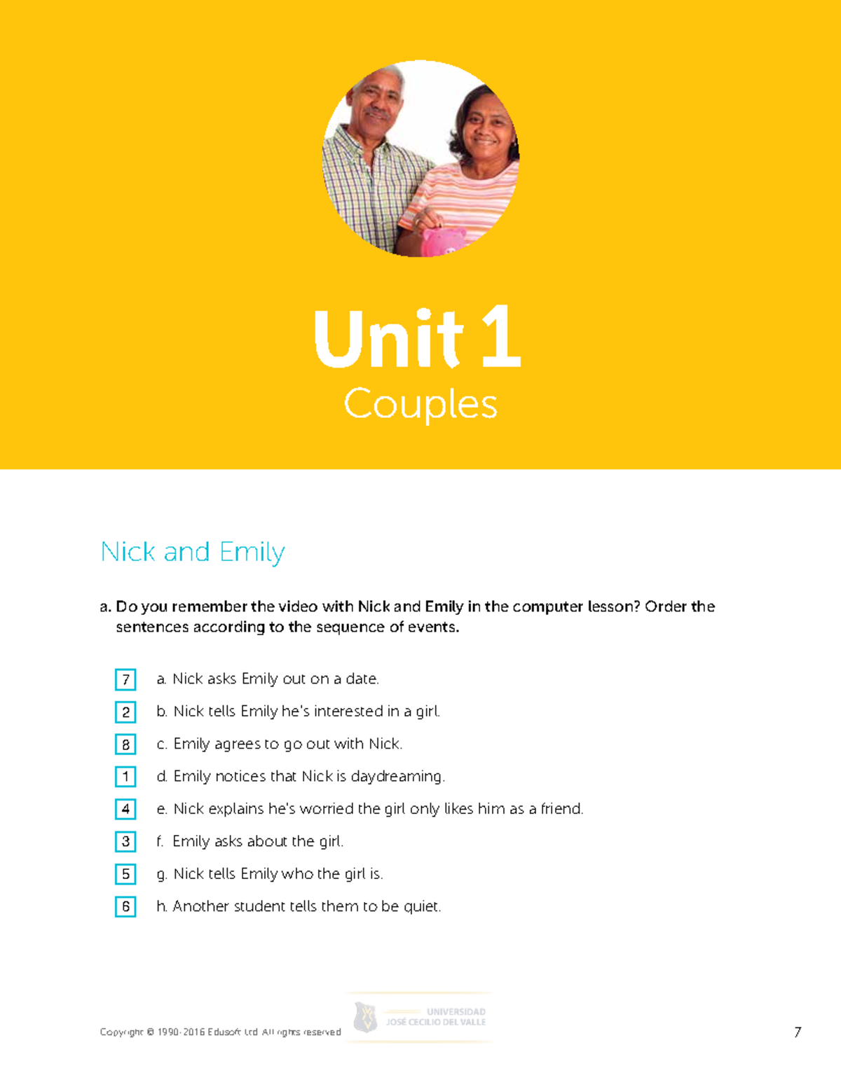 Intermediate 3 Workbook Unit 1-1 - a. Do you remember the video with ...