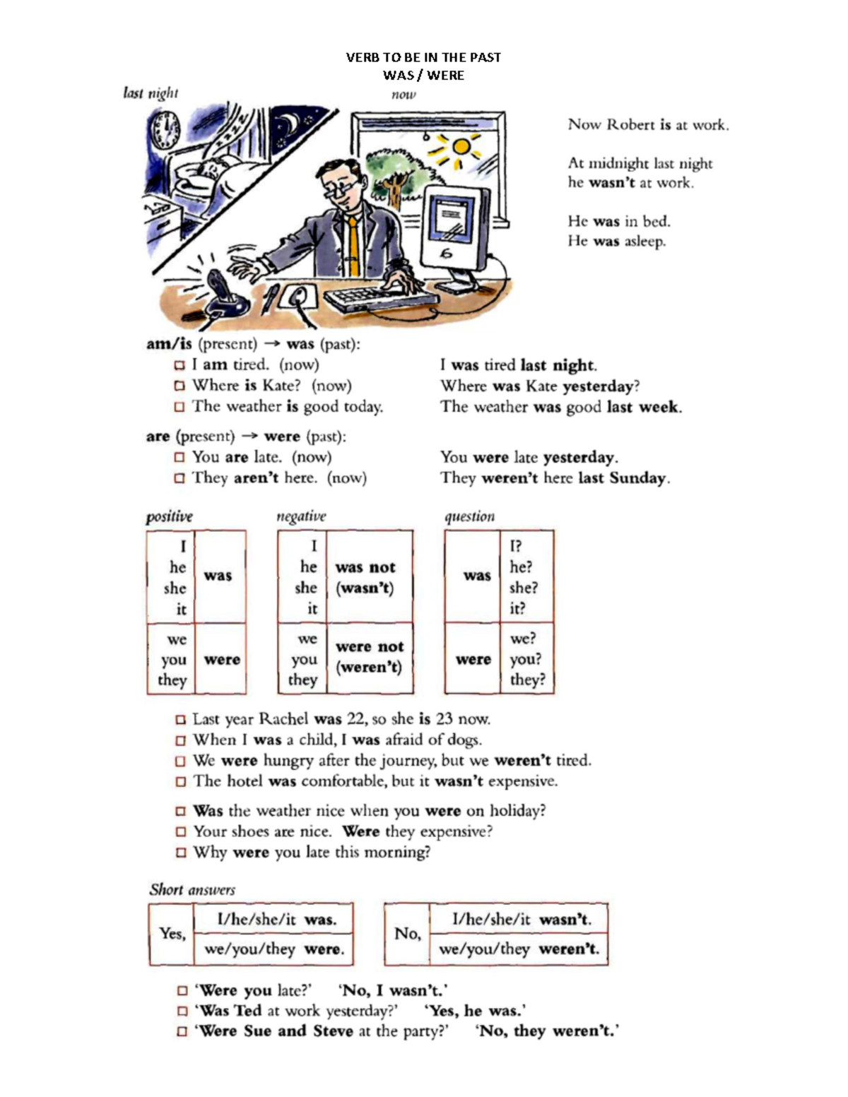 4 VERB TO BE IN THE PAST - .............. - servicio Naiconal D e aprendizaje - VERB TO BE IN ...