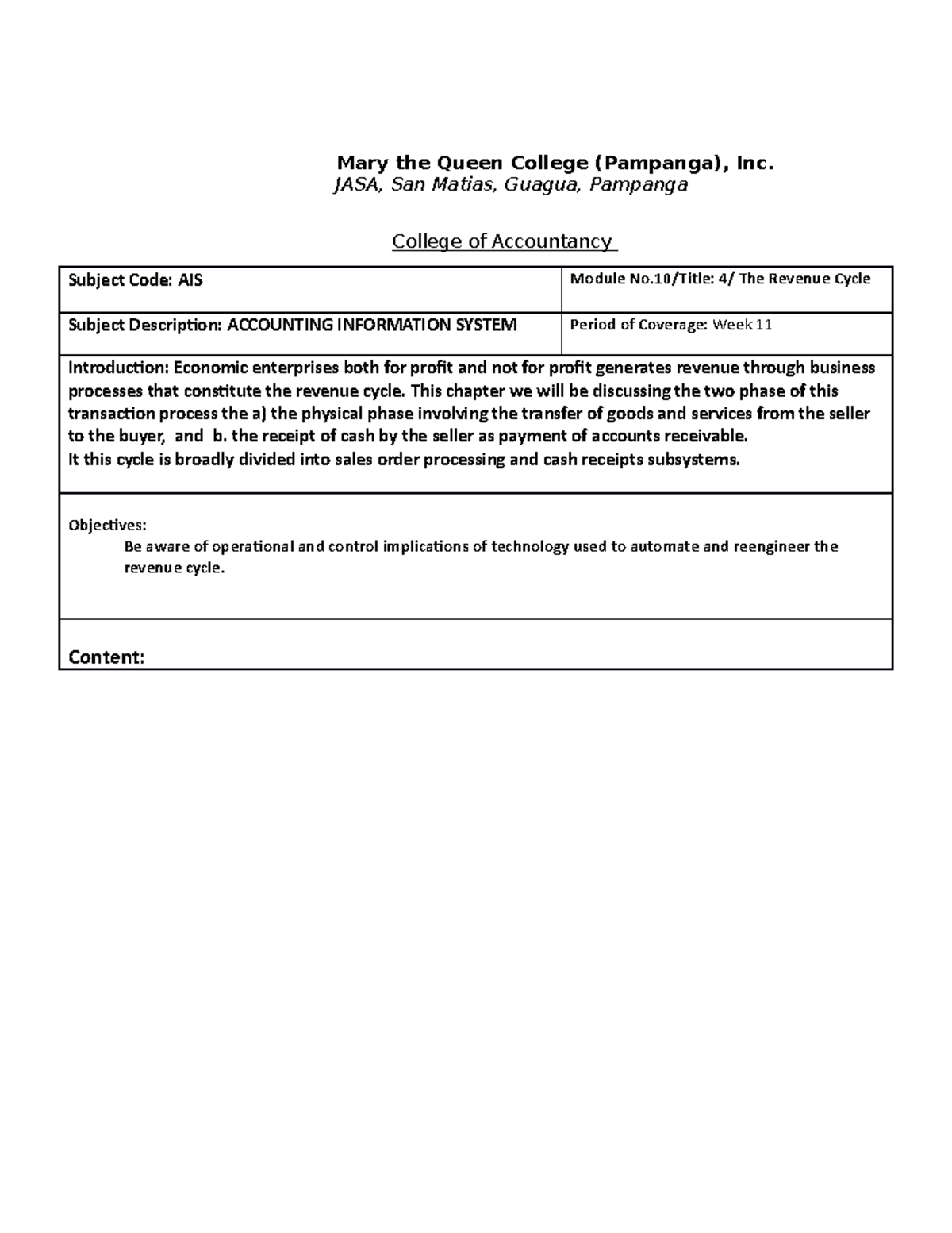 Ais Module 13 Ais Module 13 Please Give As Much Additional