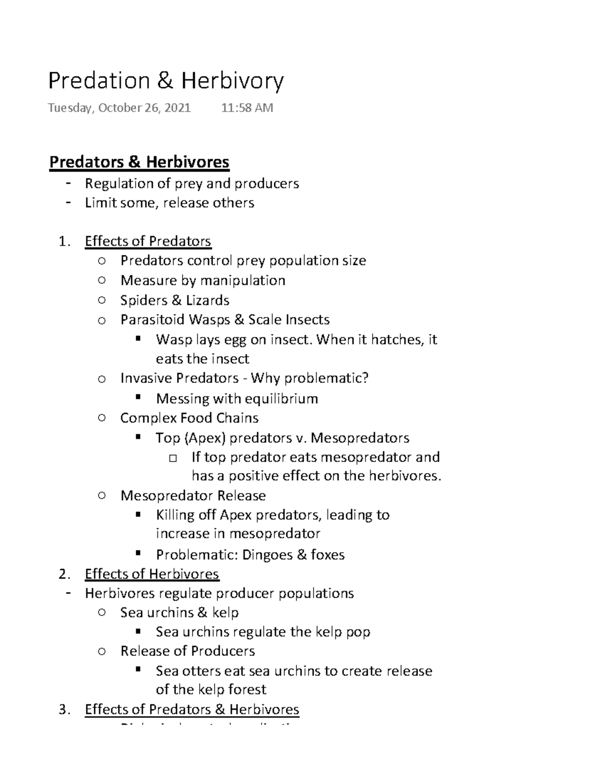 Predation & Herbivory - Dr Paul Dunn - Predators & Herbivores ...