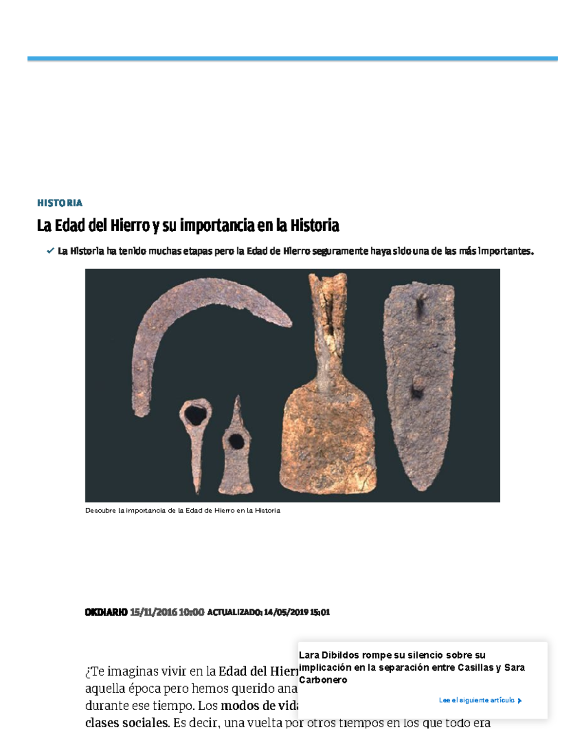 Edad del Hierro Descubre su importancia en la Historia - lLa Historia ...