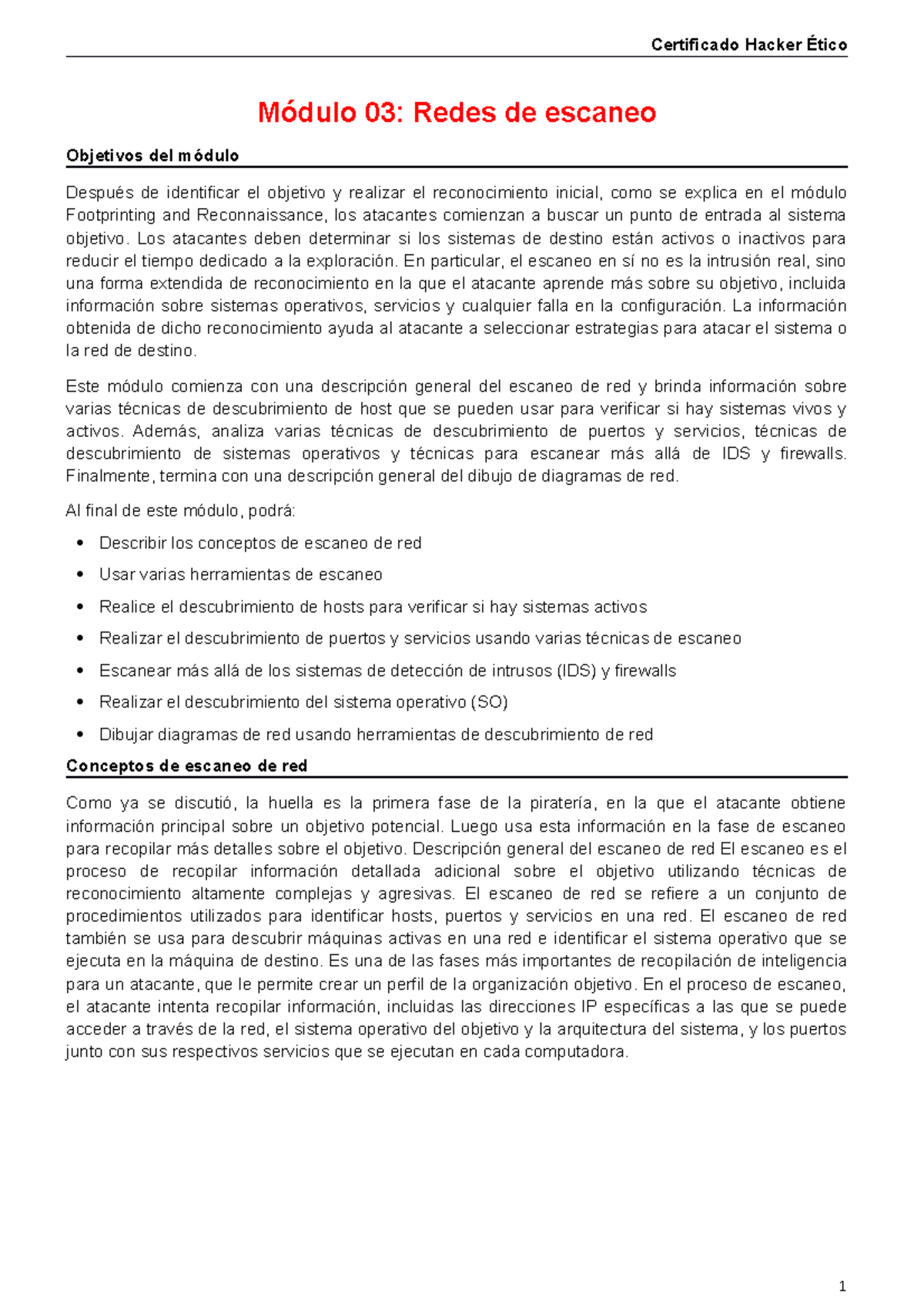 Module 03-04 scaning netwotks, enumeration - Módulo 03: Redes de ...