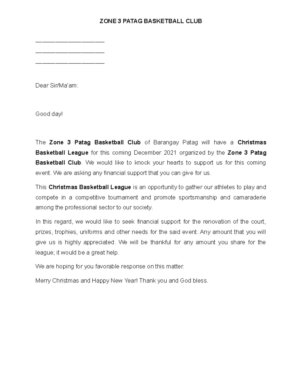 Basketball Letter - Lecture notes 1,3 - Chemistry - Studocu