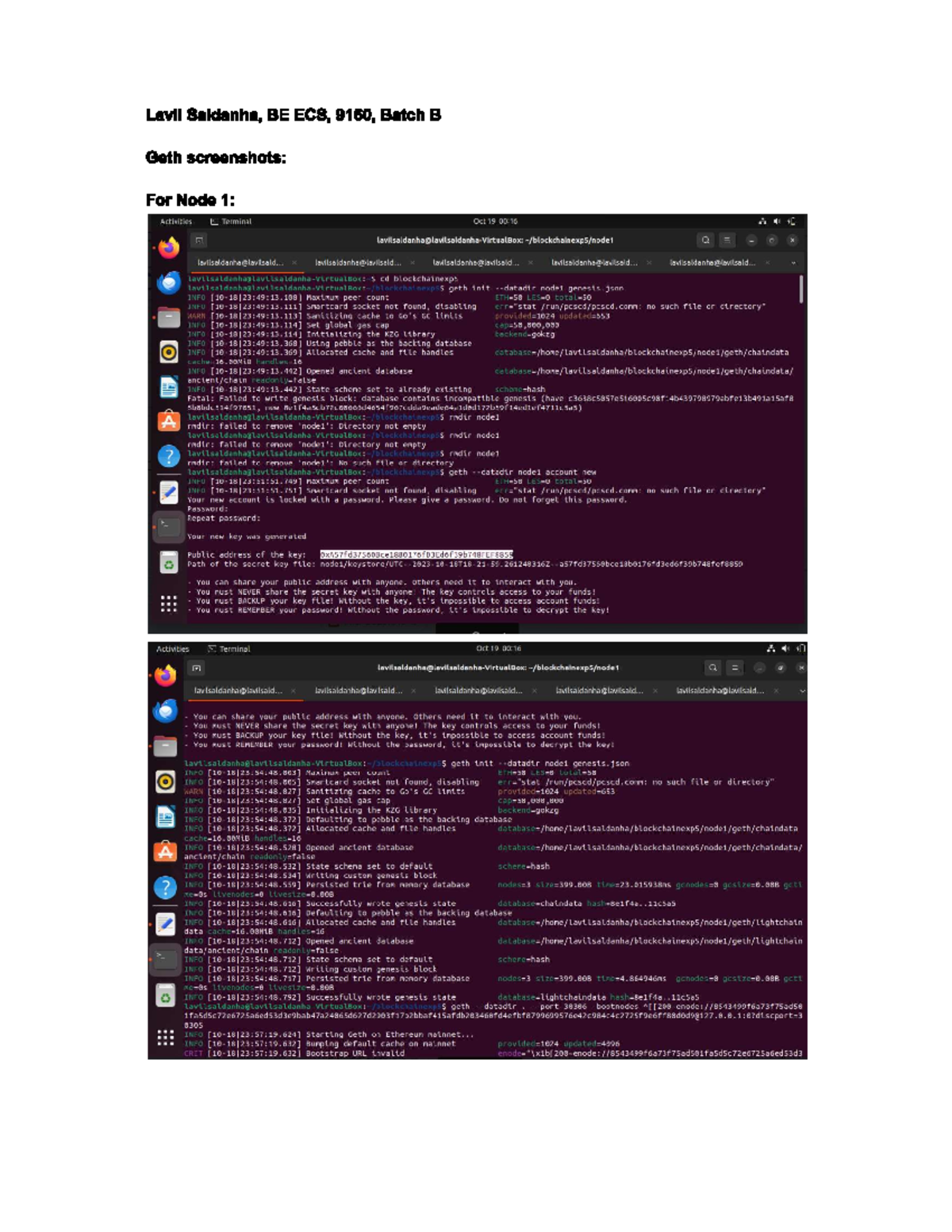 exp5 executions - BlockChain - Studocu