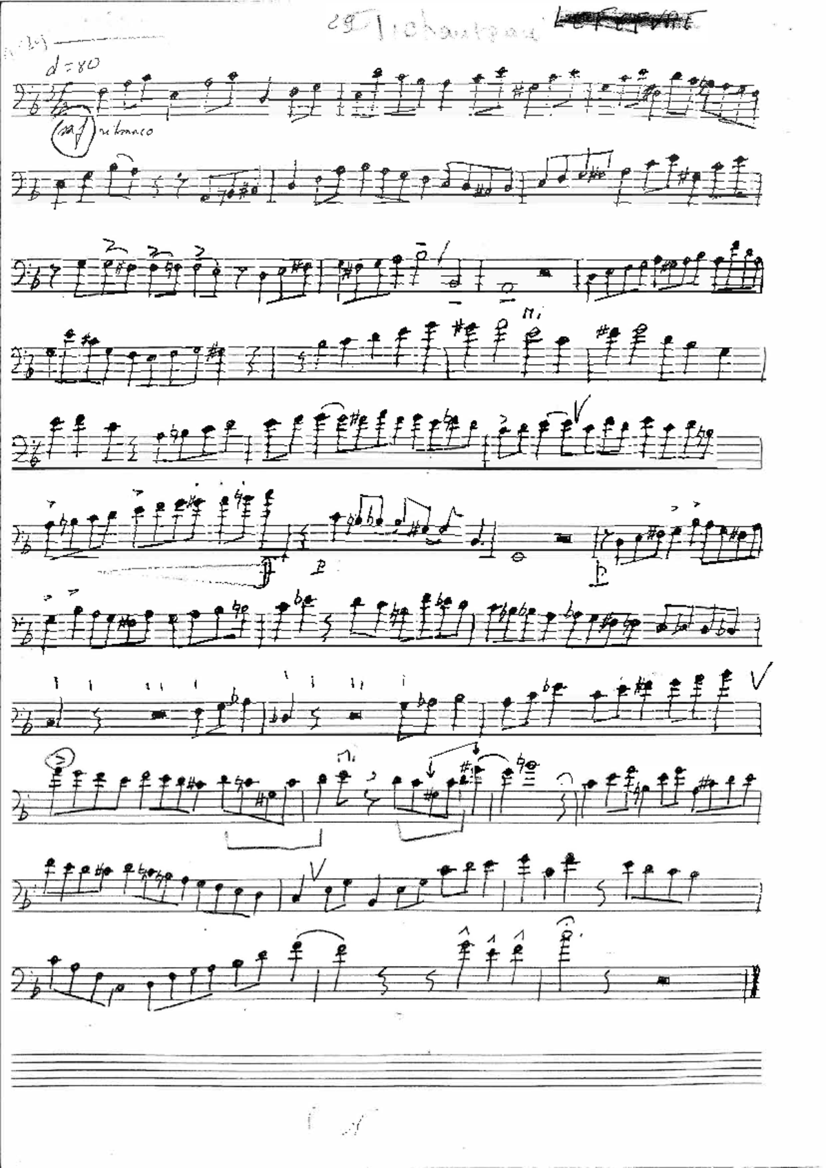 Technical exercises for euphonium ...