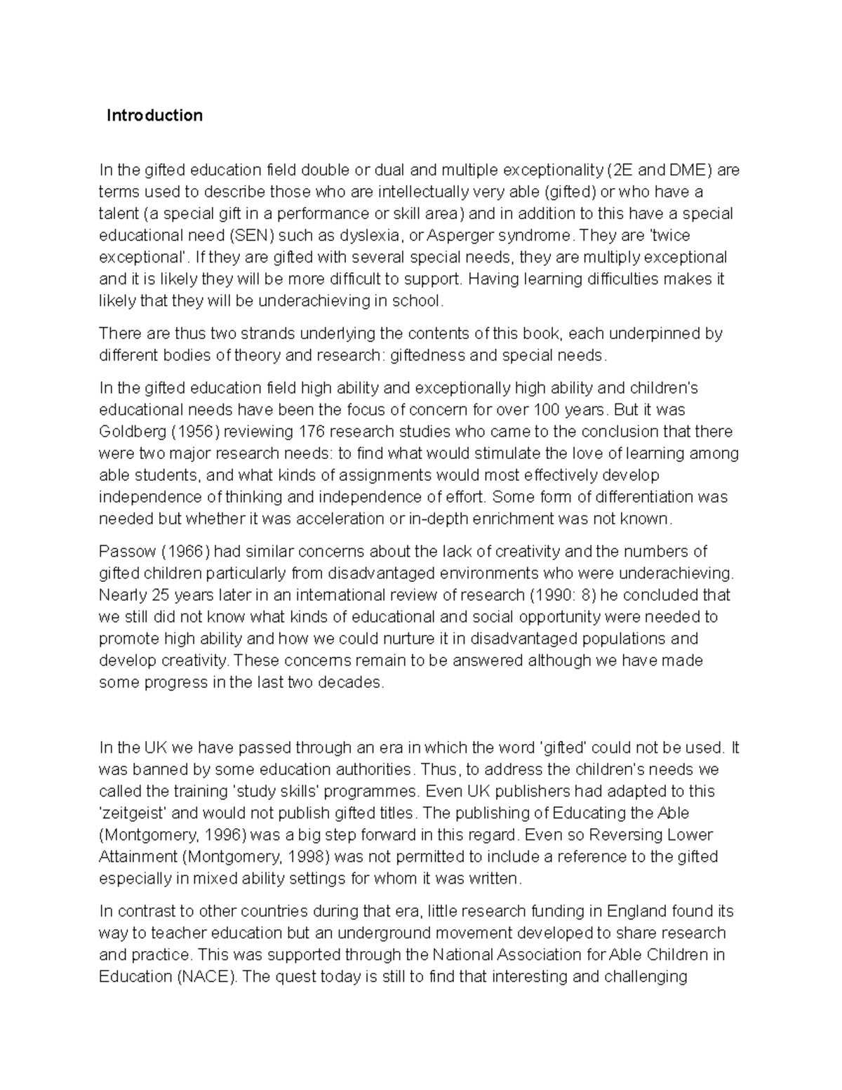 Introduction - In the gifted education field double or dual and ...