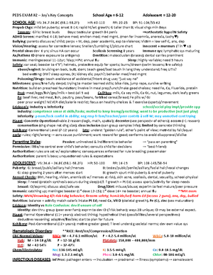 ATI Lab Values for pediatrics - “Need to Know” Lab Values from ATI ...