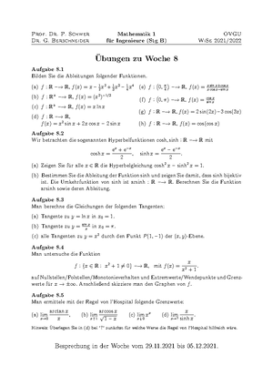 Ma1 ws2021 - Klausur - Otto-von-Guericke-Universit ̈at Magdeburg Wintersemester 2020/ Prof. Dr ...