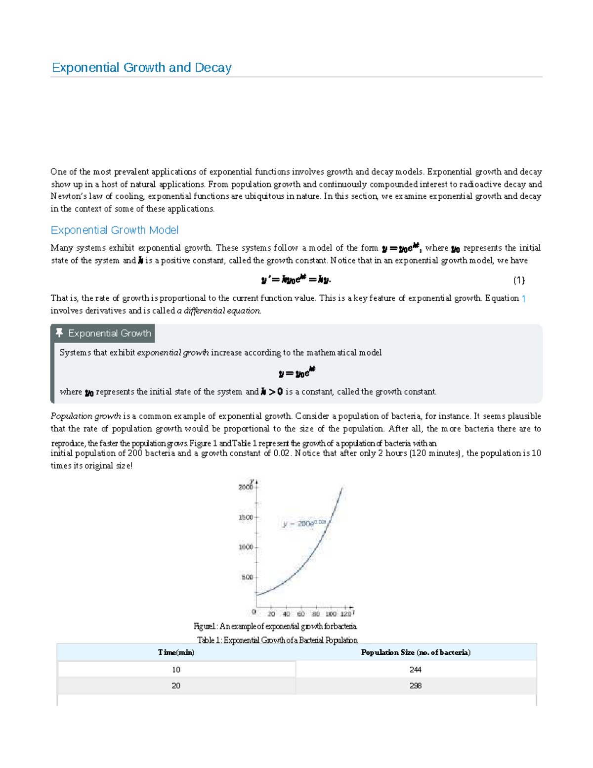 AM 22MA101 LPD10 - Exponential Growth and Decay - Use the exponential ...