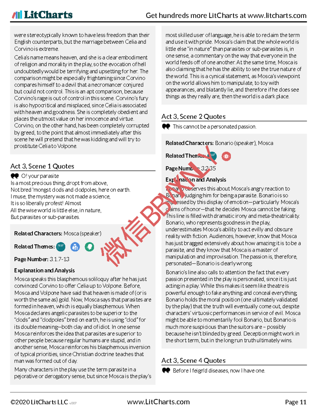 Volpone-Lit Chart 11 - StudyHelpHub is a comprehensive platform for ...