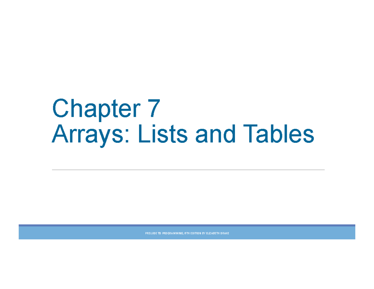 Prelude Programming 6ed pp07, lecture notes - Information Technology ...