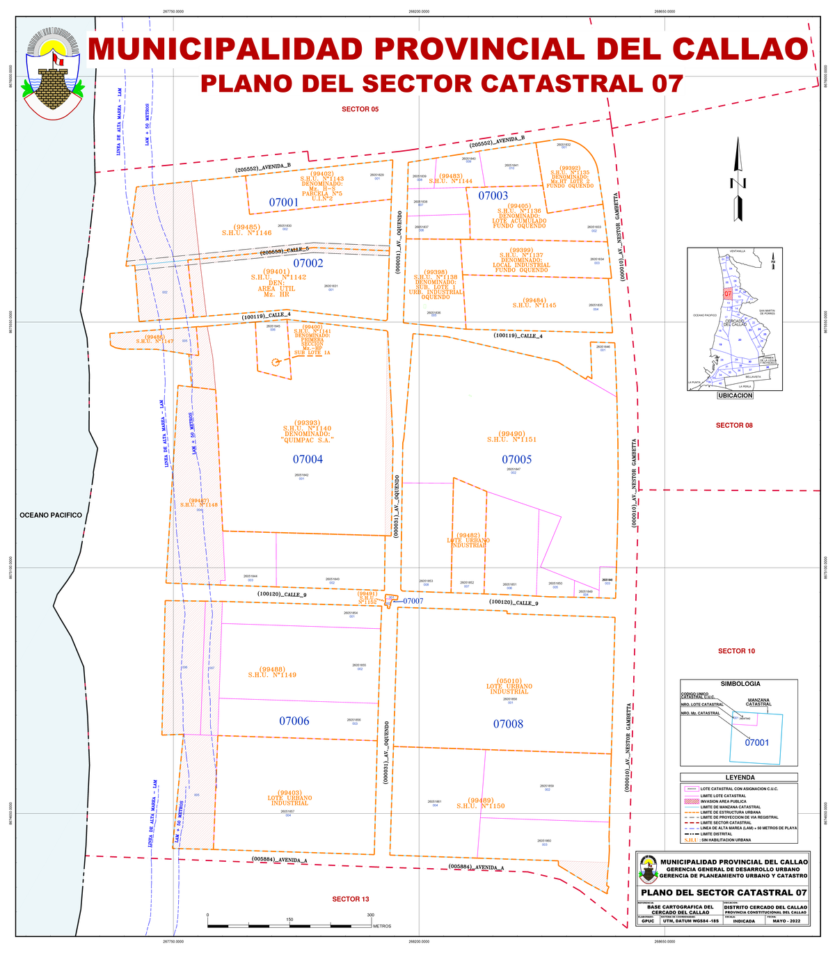 Plano-Sector 07 - Plano-Sector 07 - 07001 07006 003 004 001 006 007 005 ...