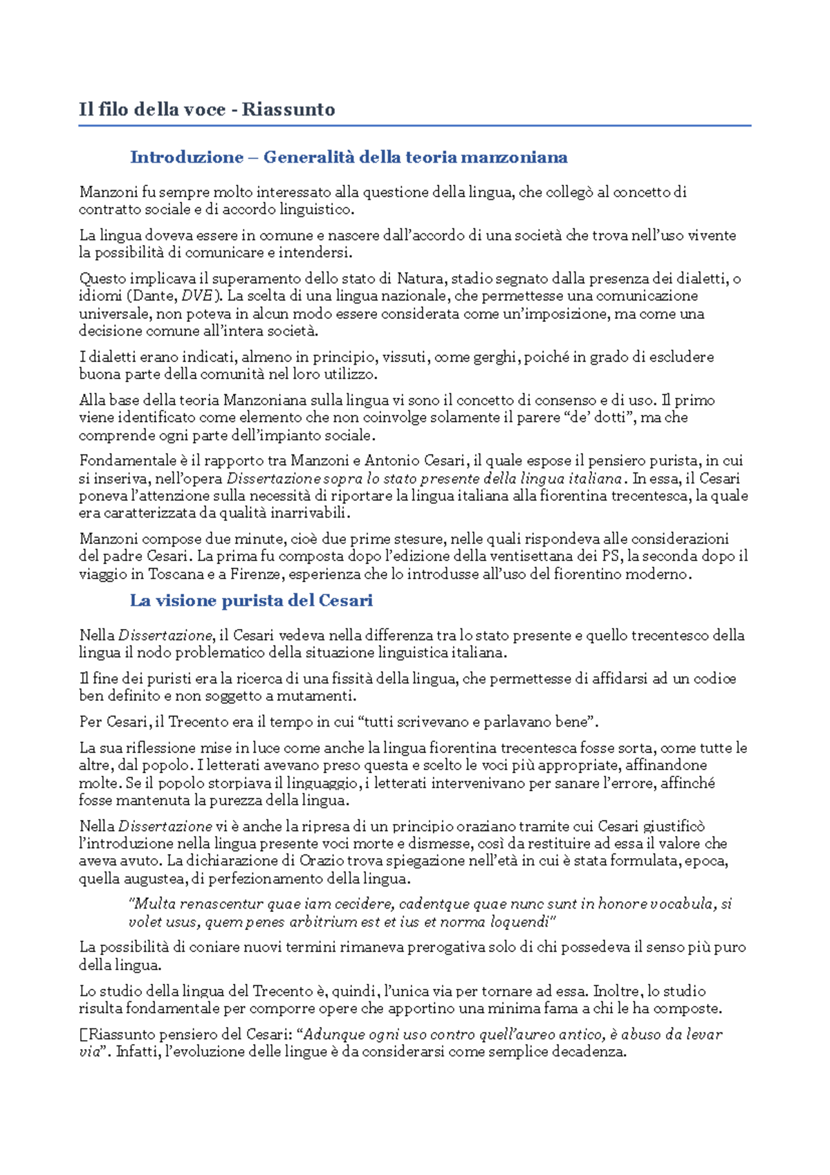 Il filo della voce - riassunto dei primi capitoli - Il filo della voce ...