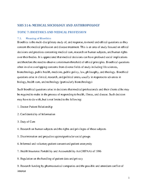 Sociology AND Anthropology - SOCIOLOGY AND ANTHROPOLOGY Social Science ...