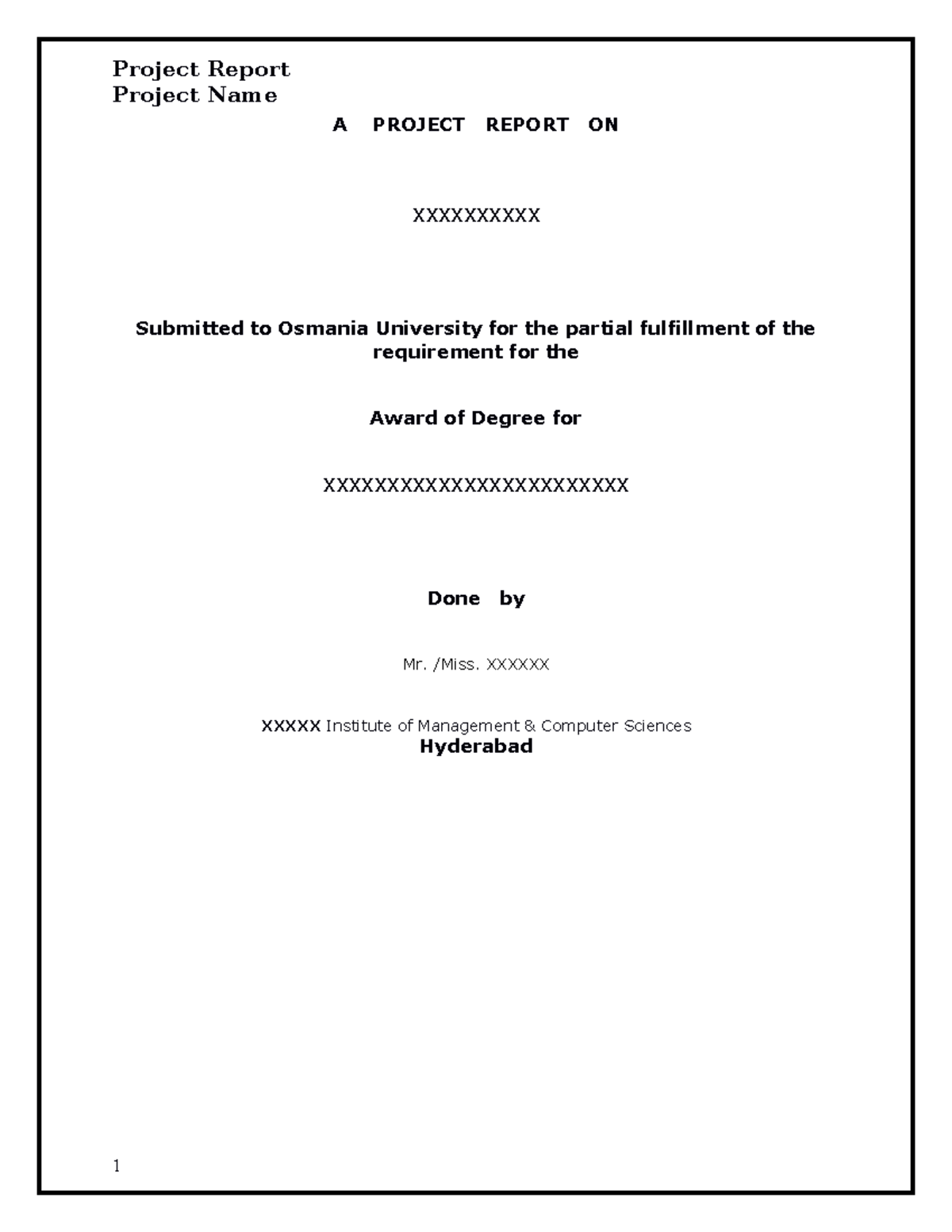 Speed Cash Syatem Doc - Good luck - Project Name A PROJECT REPORT ON XXXXXXXXXX Submitted to ...