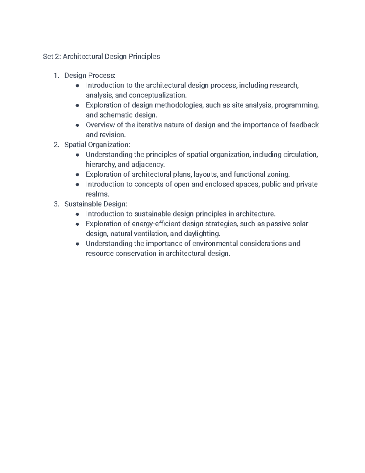 Set 2 Architectural Design Principles - Set 2: Architectural Design Principles Design Process ...