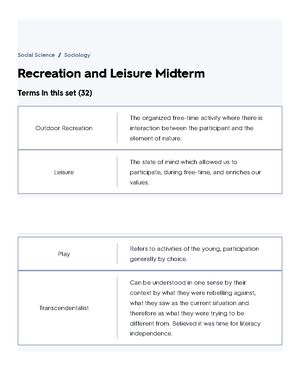 Recreational Activities (5) Flashcards Quizlet - Recreational ...