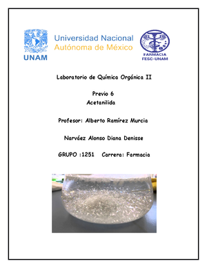 Reporte Difenil carbinol - Laboratorio de Química Orgánica II REPORTE ...