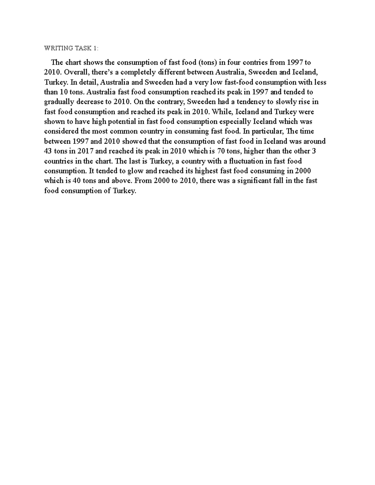 Writing TASK 1 - take time dd - WRITING TASK 1: The chart shows the ...