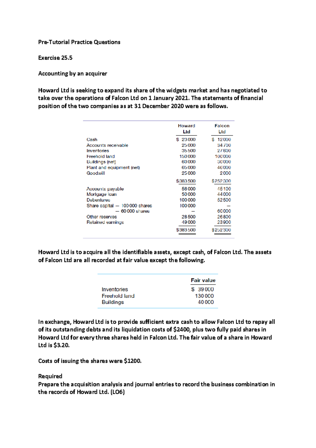 Pre-Tutorial Practice Questions - Topic 4 - Pre-Tutorial Practice Questions Exercise 25 ...