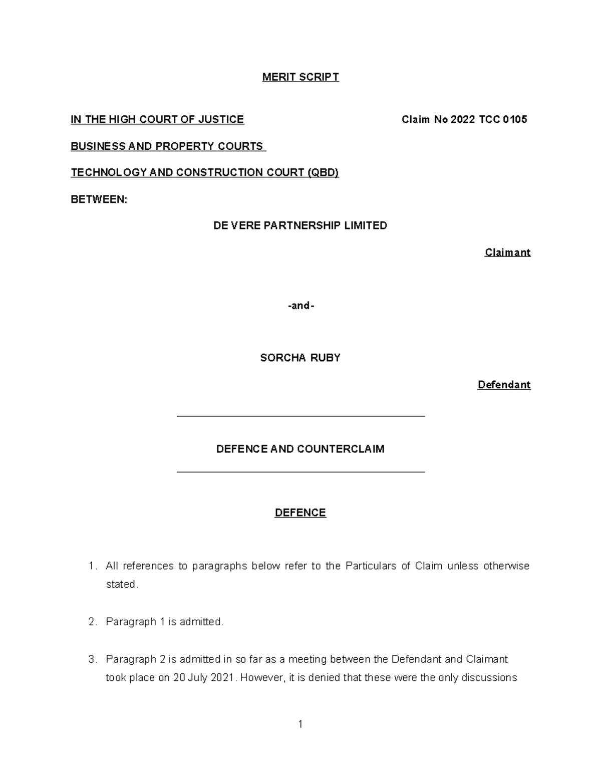 3.0 W5 De Vere Sample Script 1 Merit (annotated) - MERIT SCRIPT IN THE ...