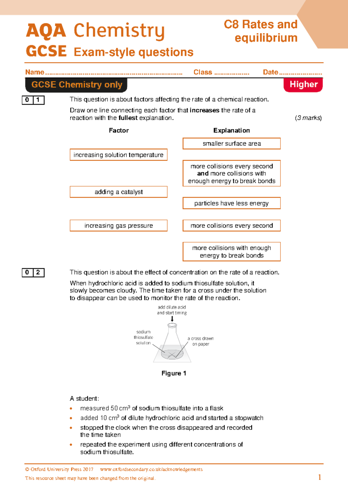 C8 Equilibrium Exam-Style Questions and Answers - equilibrium Exam ...