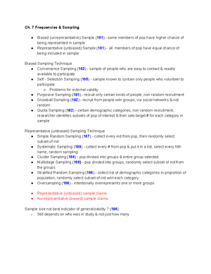 EXAM 2 KEY Terms - Research Methods - EXAM 2 KEY TERMS Chapter 7 ...