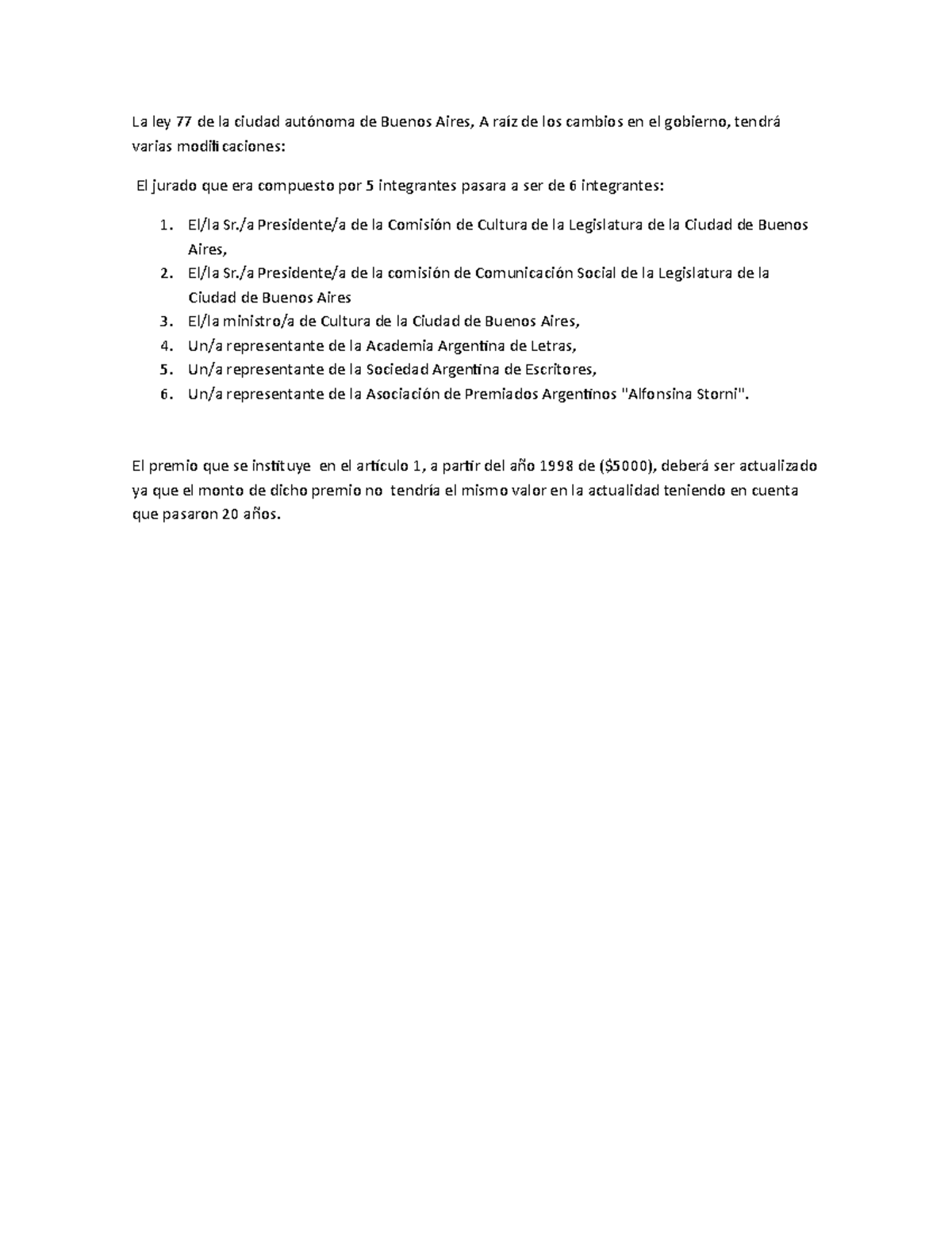 La ley 77 - ley 77 - La ley 77 de la ciudad autónoma de Buenos Aires, A ...
