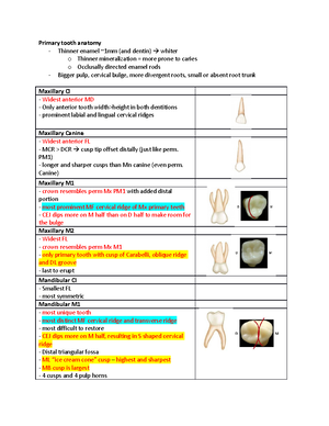 Space management - Space management Primate space: Mesial to upper ...