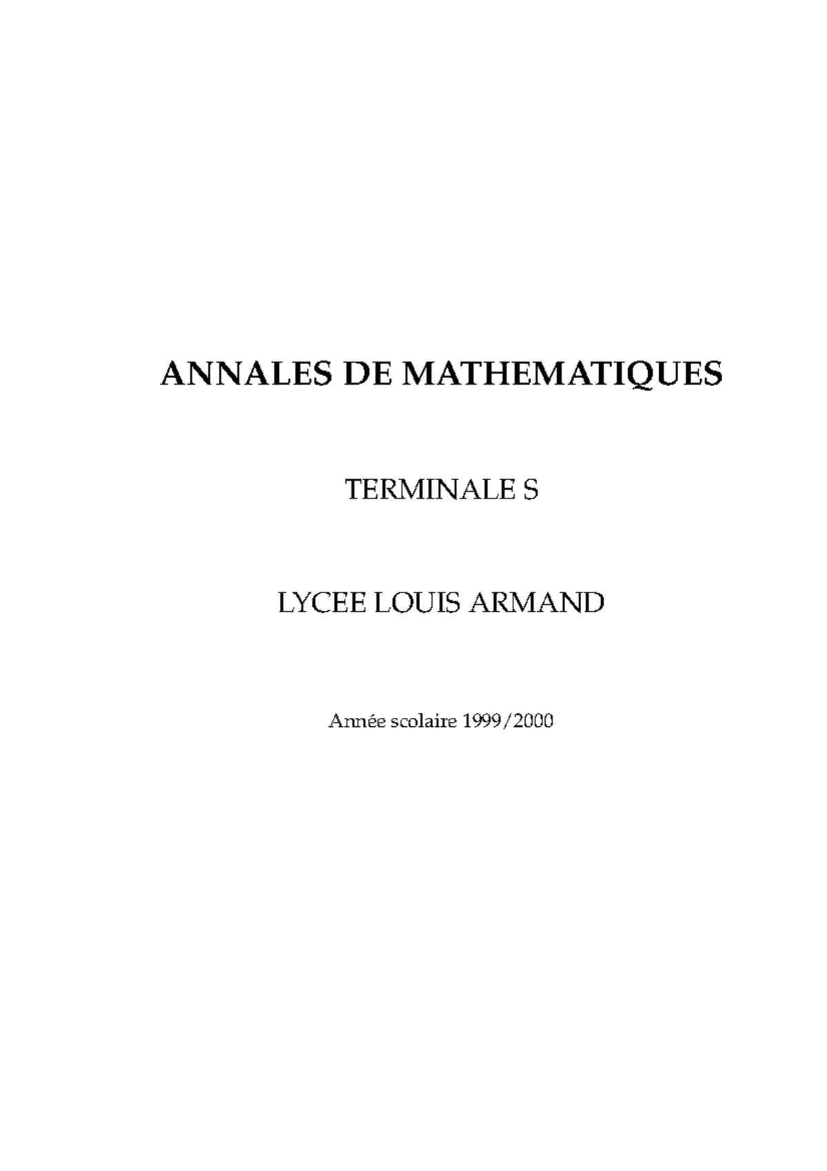 Exo terminale C Maths - C'est un bon document - ANNALES DE ...