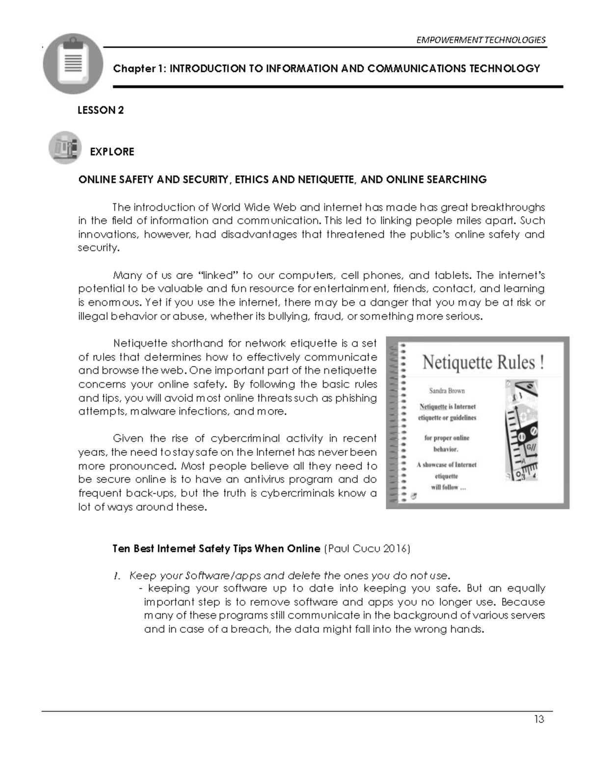 Explore Lesson 2 - It is about technological literature - Chapter 1 ...