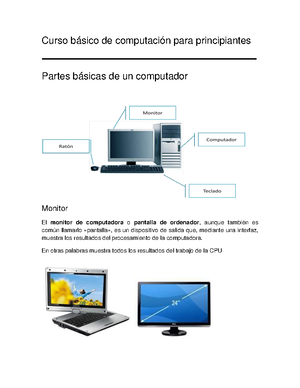 Introduccion a la computadora - - Studocu
