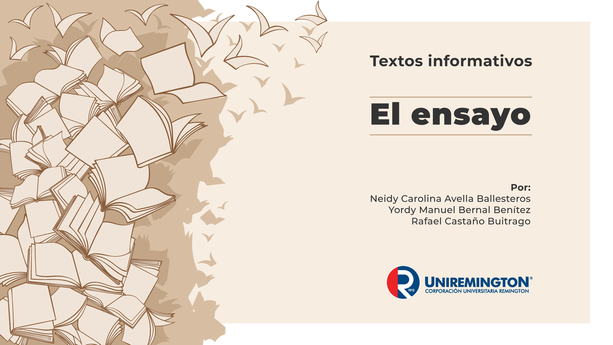 Texto informativo-El ensayo - Textos informativos Por: Neidy Carolina ...