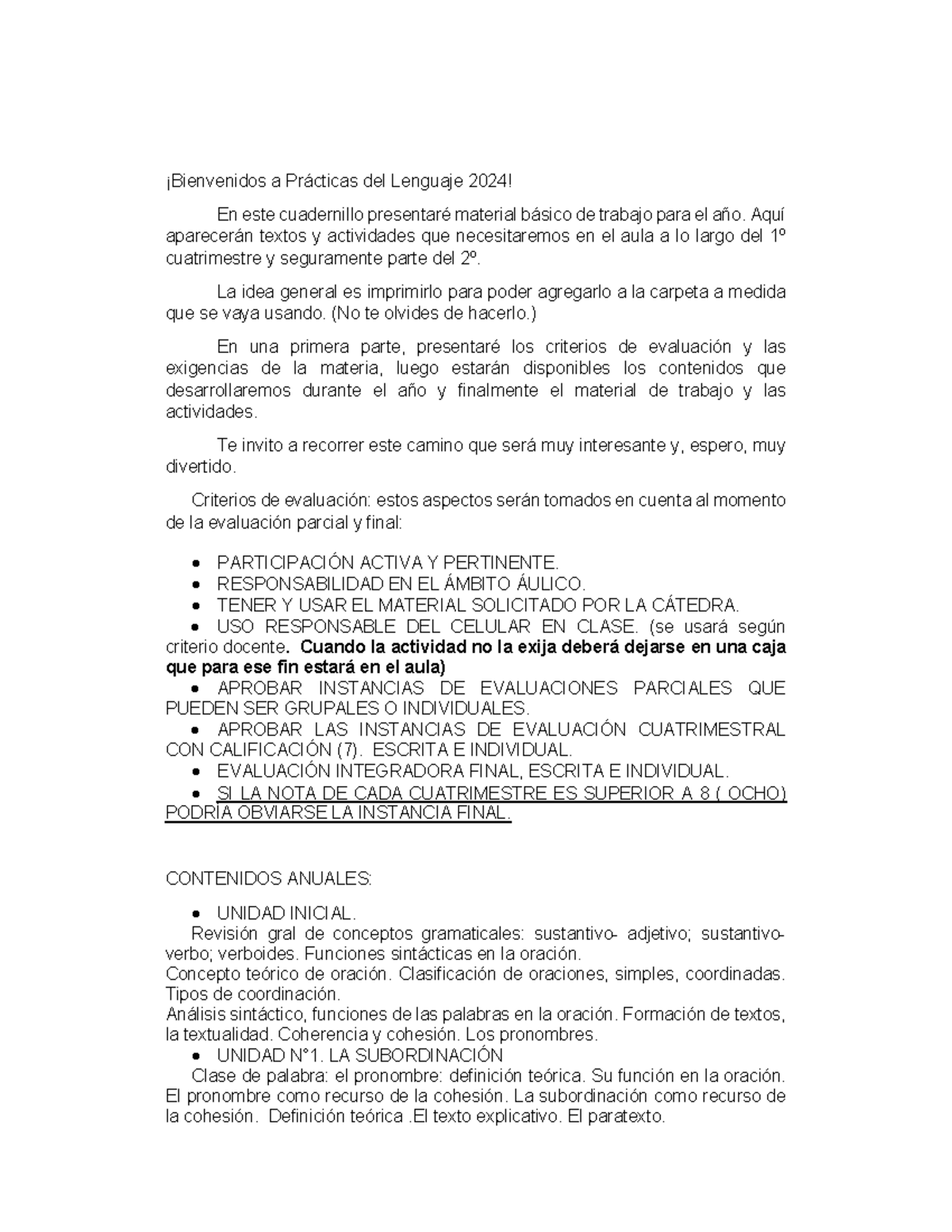 Cuadernillo 2024 Edicion Final - ¡Bienvenidos a Prácticas del Lenguaje ...