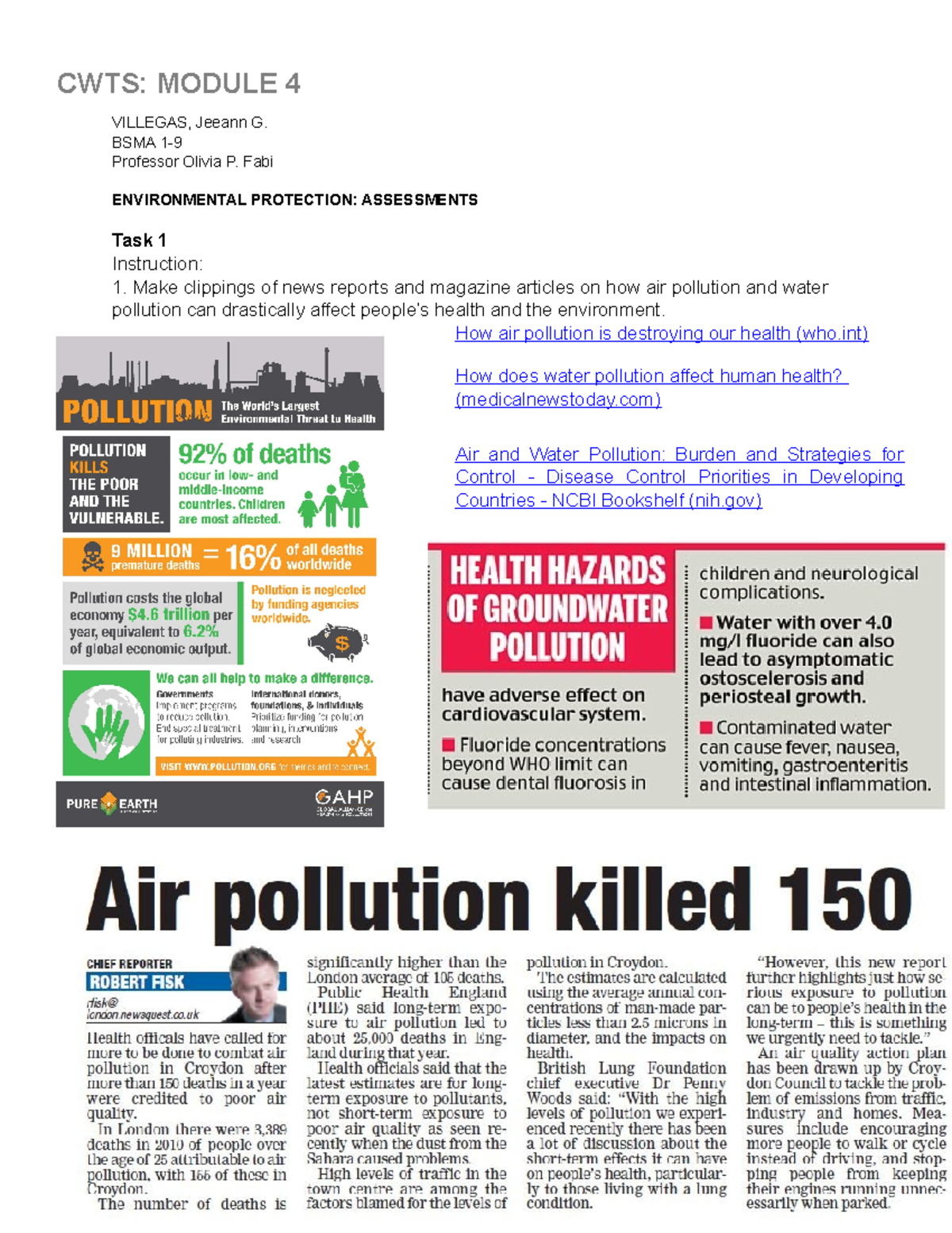 Module 4 - CWTS: MODULE 4 VILLEGAS, Jeeann G. BSMA 1- Professor Olivia ...