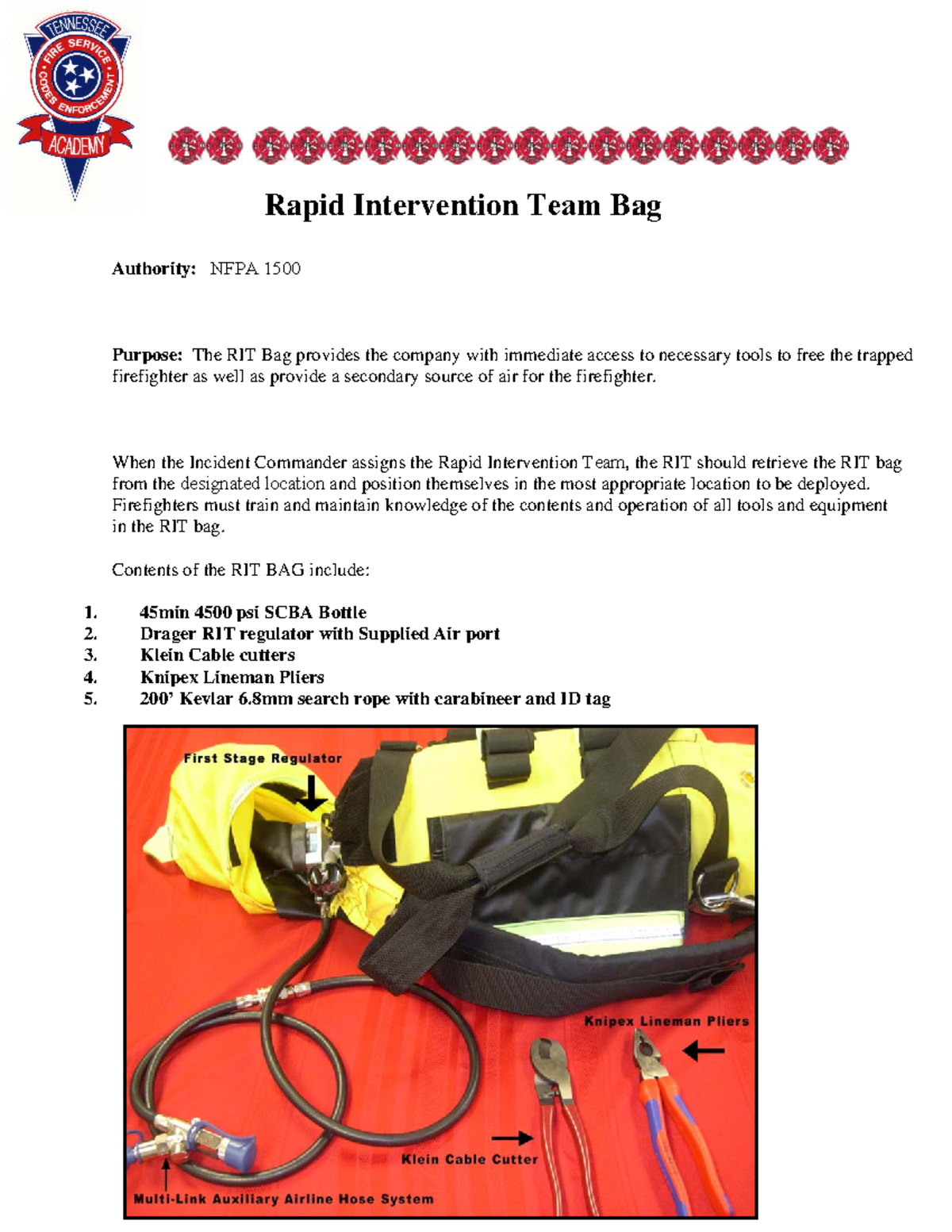 QS Rapid Intervention Company Bag edited - Rapid Intervention Team Bag ...