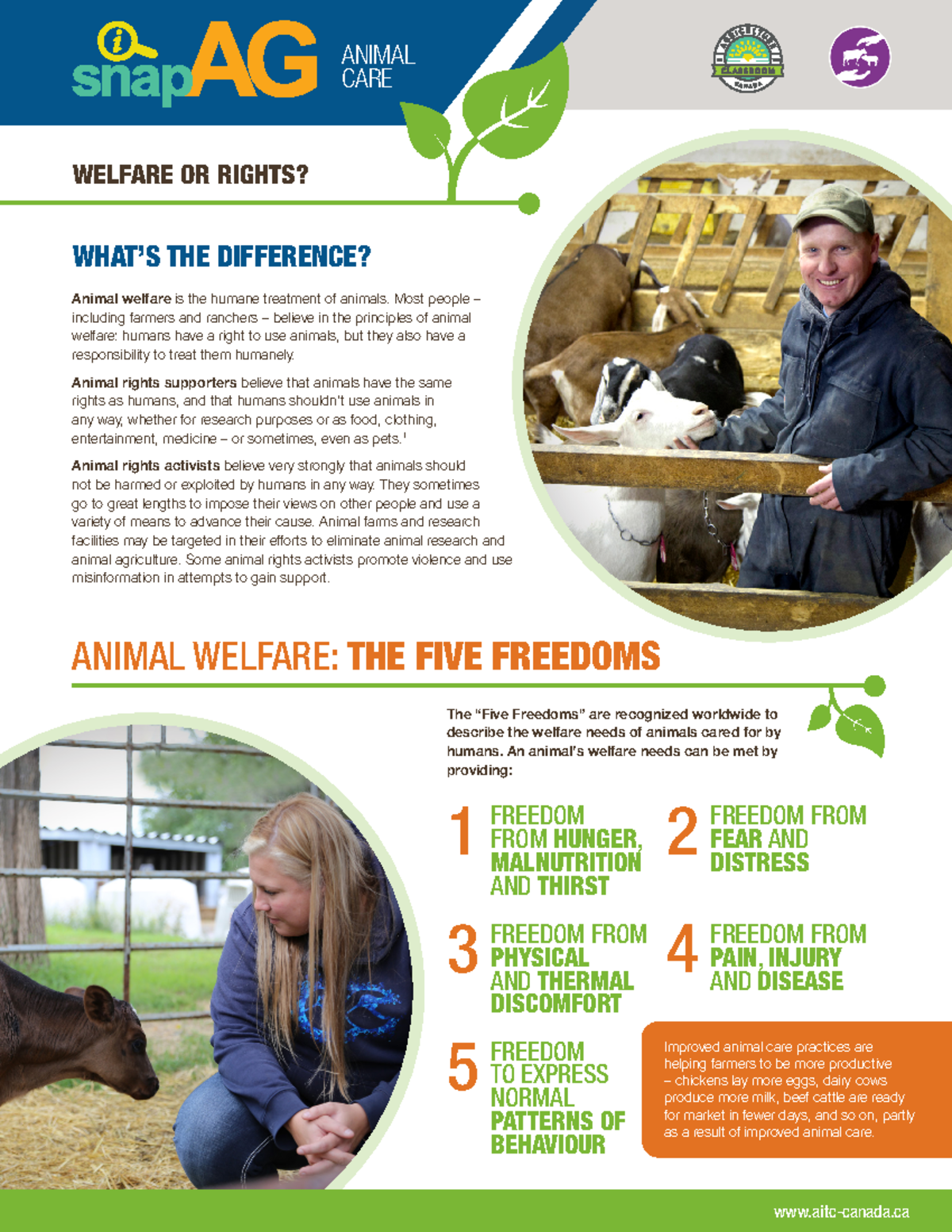 Welfare or Rights ENG - WHAT’S THE DIFFERENCE? ANIMAL WELFARE: THE FIVE ...