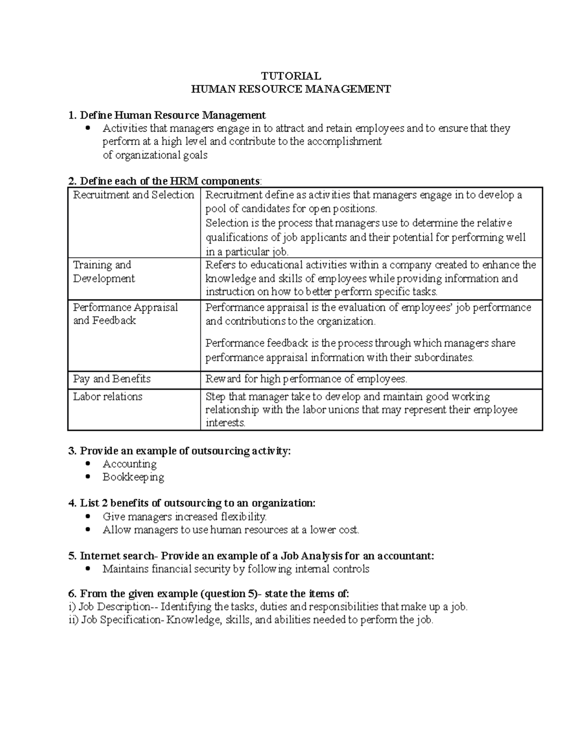Tutorial HRM - human resources management - TUTORIAL HUMAN RESOURCE ...