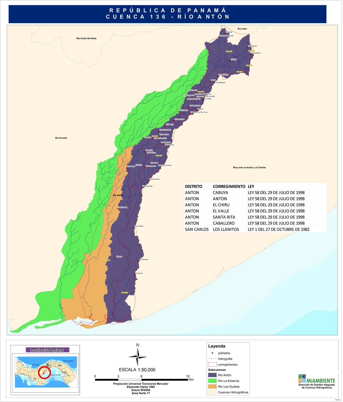 Cuenca Hidrografica Rio Anton 136 - REPUBLICA DE PANAMA CUENCA 136 ...
